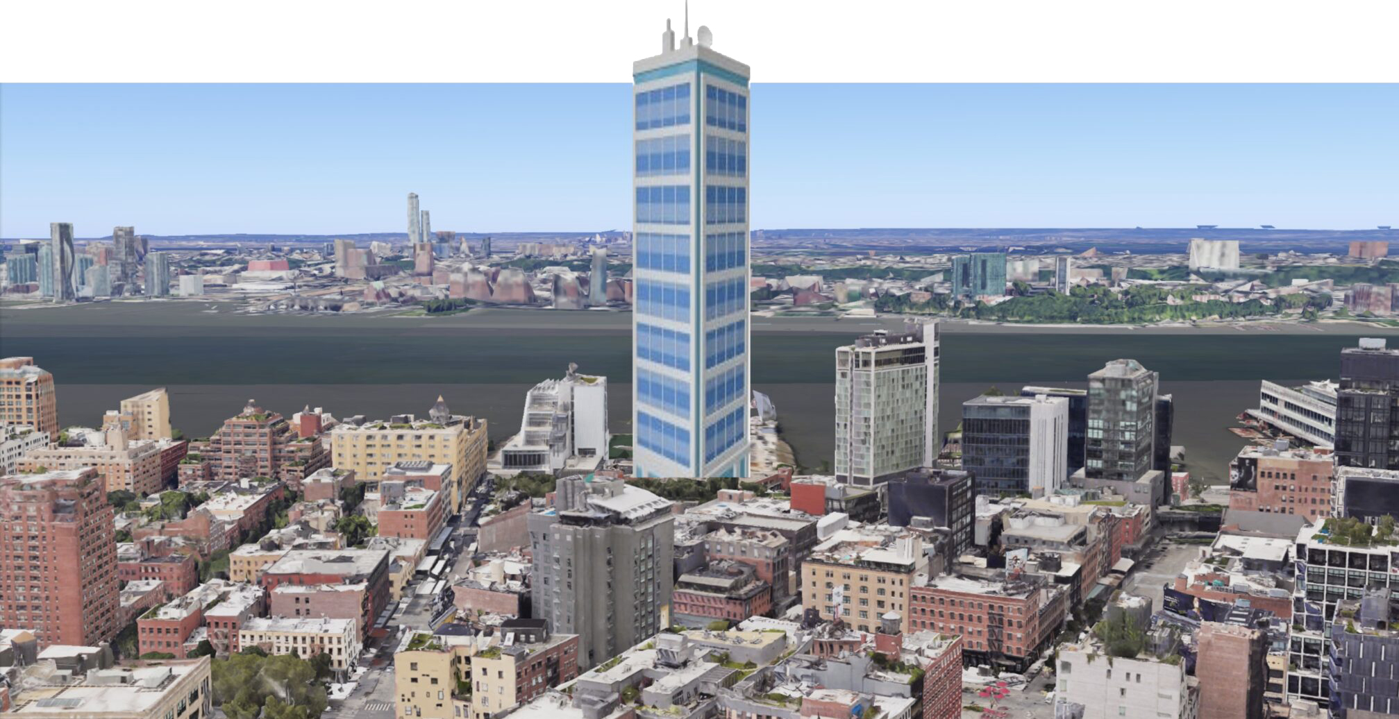 Images Showing a 60-Story Tower at Gansevoort Square in Scale to Its ...